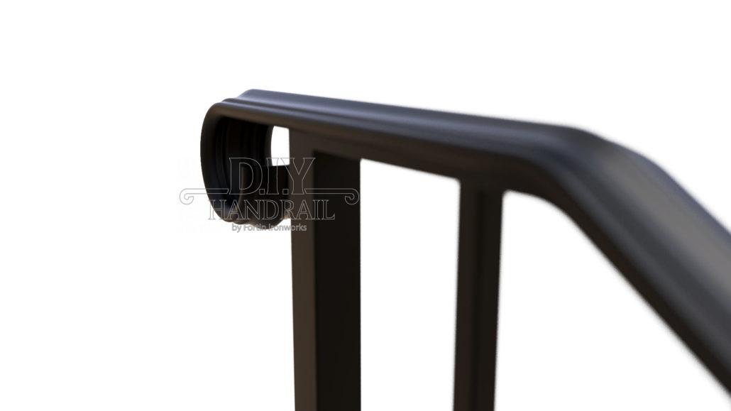 Picket 2 Stand Alone Wrought Iron Handrail Fits 2 Or 3 Stairs DIY Picket 2 Stand Alone Wrought Iron Handrail Fits 2 Or 3 Stairs DIY